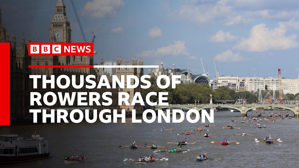 BBC News - London's Great River Race