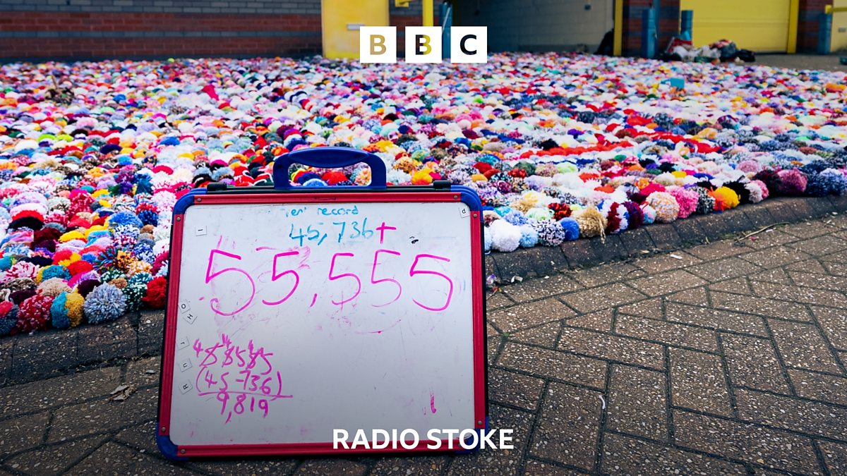 BBC Radio Stoke - BBC Radio Stoke, Newcastle's world record pom poms!