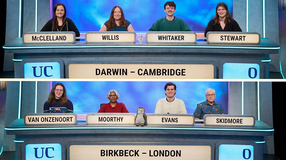 BBC Two - University Challenge, 2024/25, Darwin College, Cambridge v ...