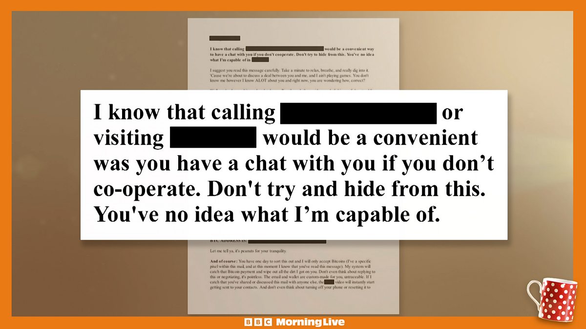 BBC One - Morning Live, How to avoid an abusive scam email