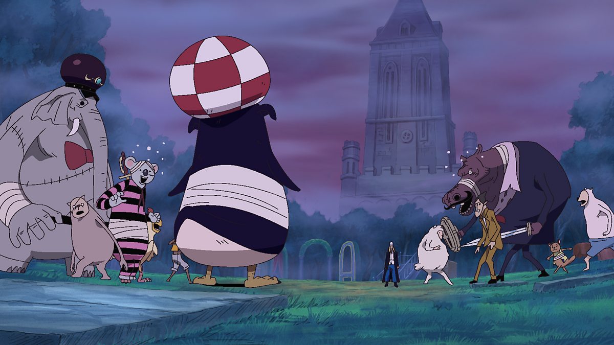One Piece - Thriller Bark (326-384): 347. Chivalry Remains! The Traitorous Zombie Protects Nami ...