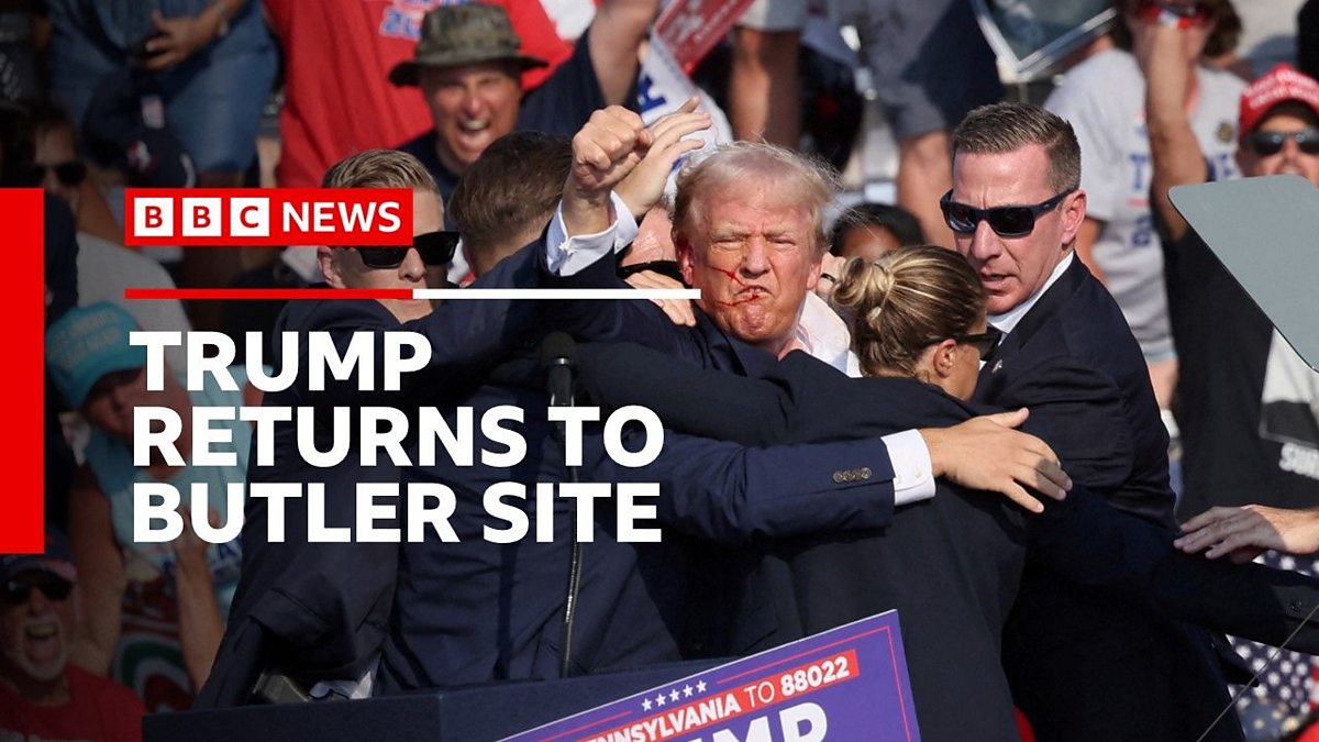 BBC News - Trump Rally in Pennsylvania