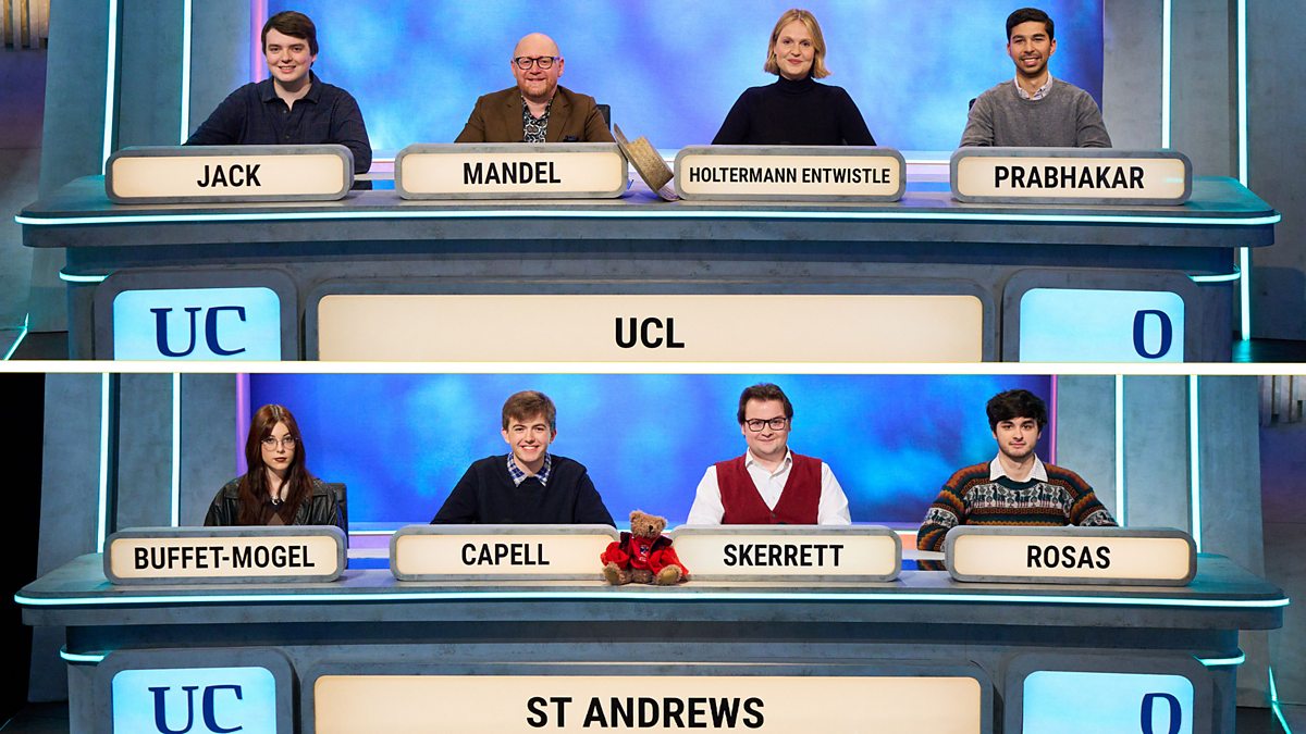 University Challenge - 2024/25: 15. UCL v St Andrews - BBC iPlayer