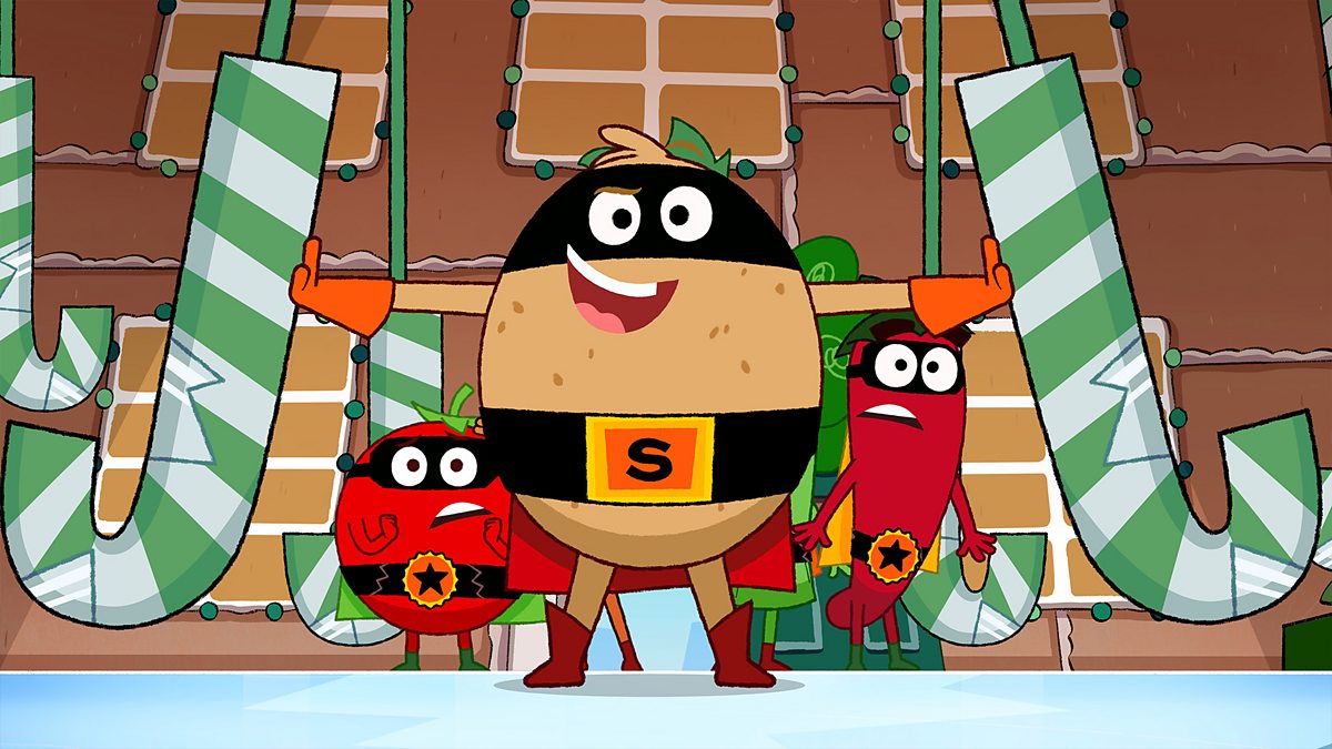 Supertato - Series 3: 15. Merry Sprouty Day - Part 2 - Audio Described - BBC iPlayer