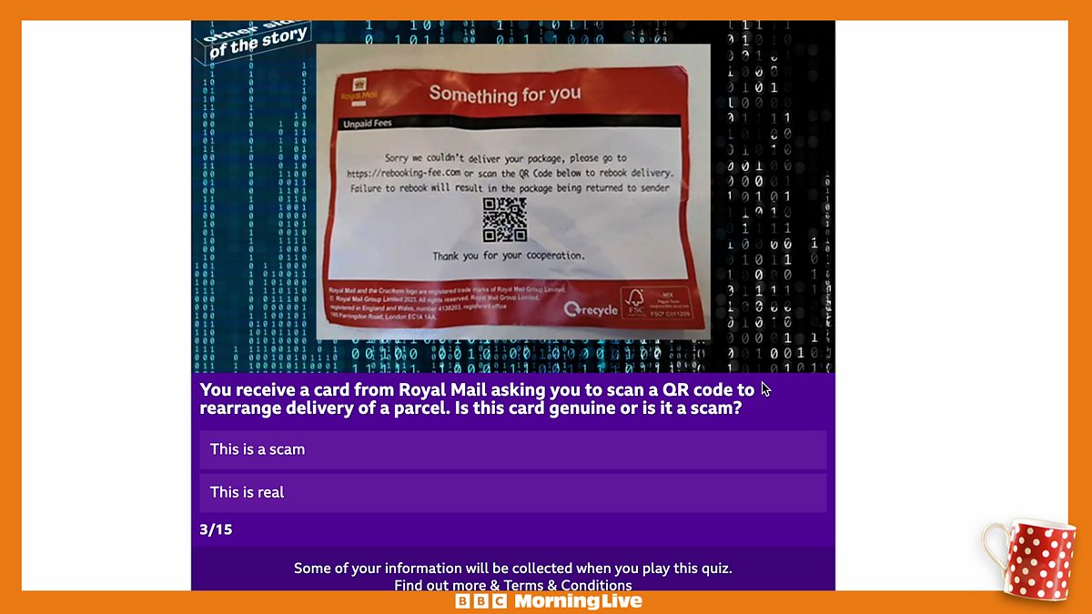 BBC - BBC Presenters Take on the Bitesize Scam Safe Quiz