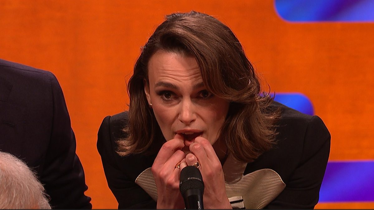 BBC One - The Graham Norton Show, Series 32, Episode 9, Keira Knightley plays Cher's 'Believe ...