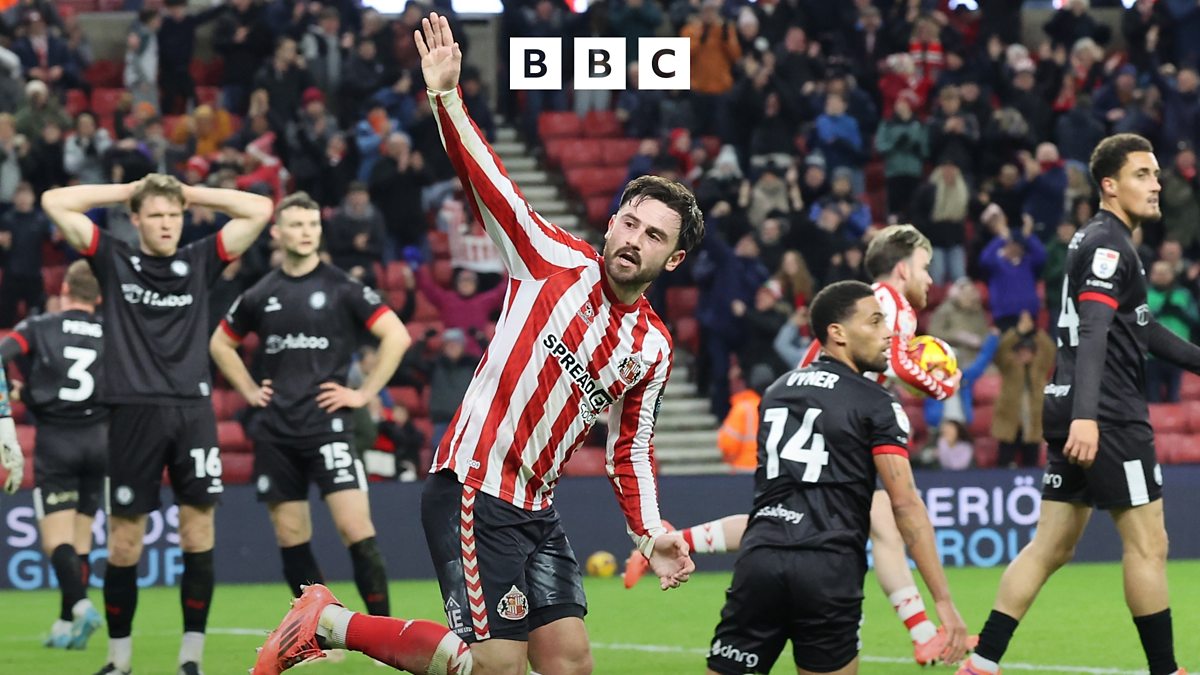 BBC Radio Newcastle - Sunderland AFC, Roberts rescues a point for Sunderland against Bristol City