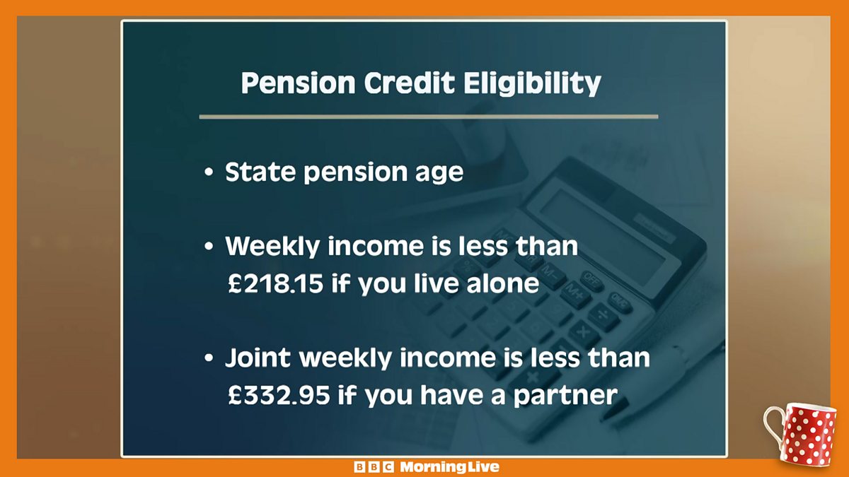 BBC One - Morning Live, How you could be entitled to Pension Credit