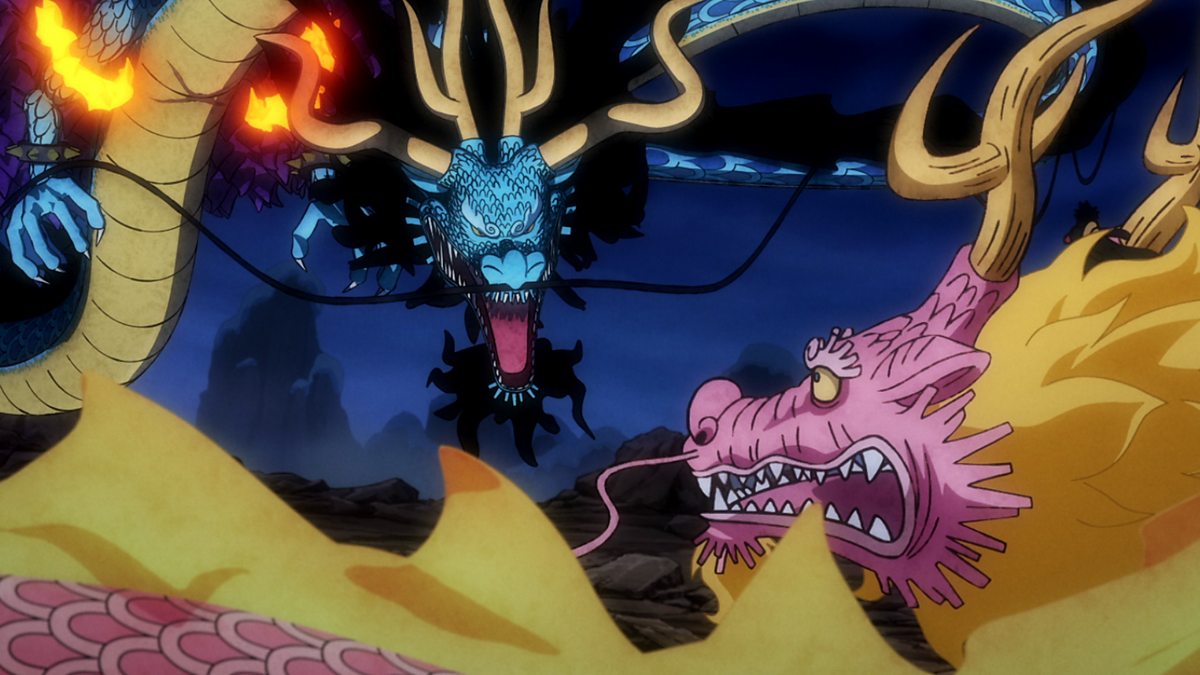 One Piece - Land of Wano (892-1088): 1050. Two Dragons Face Off ...
