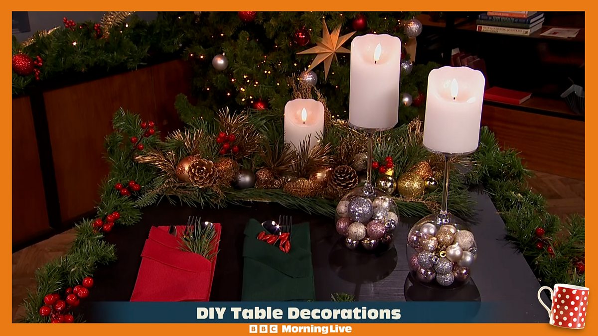 BBC One - Morning Live, How to make your own festive table decorations