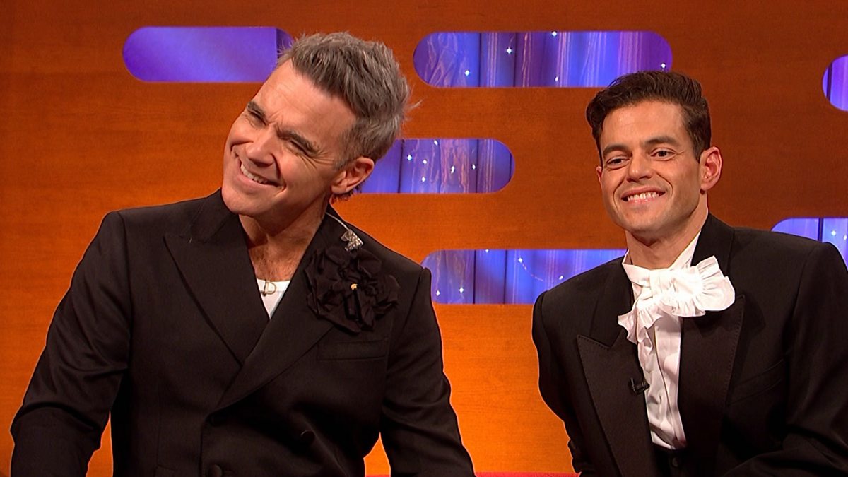 BBC One - The Graham Norton Show, Series 32, New Year's Eve Show, Why Robbie Williams is a chimp ...