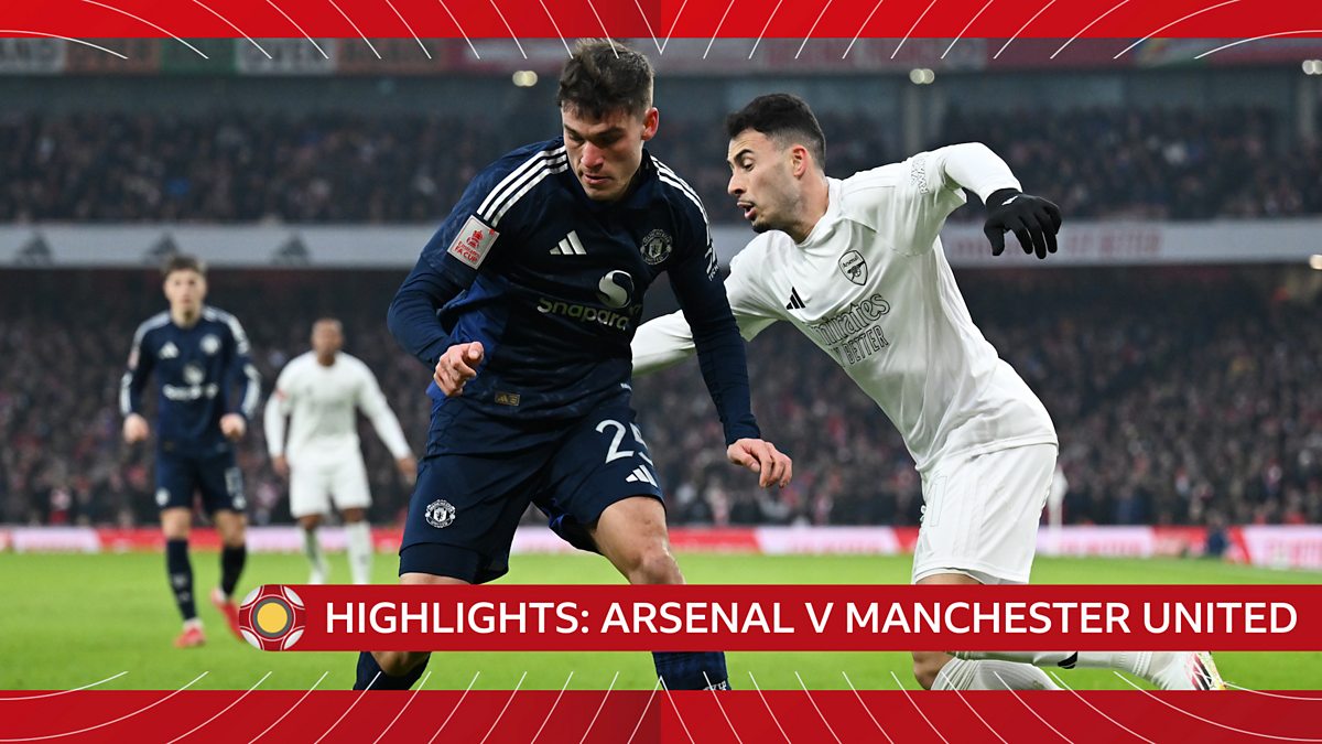 The FA Cup - 2024/25: Arsenal v Manchester United - Highlights - BBC ...