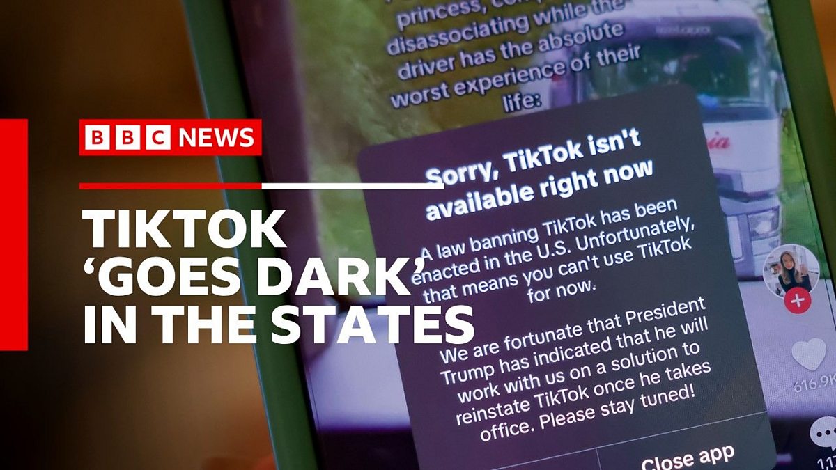 BBC News - US TikTok Goes Offline