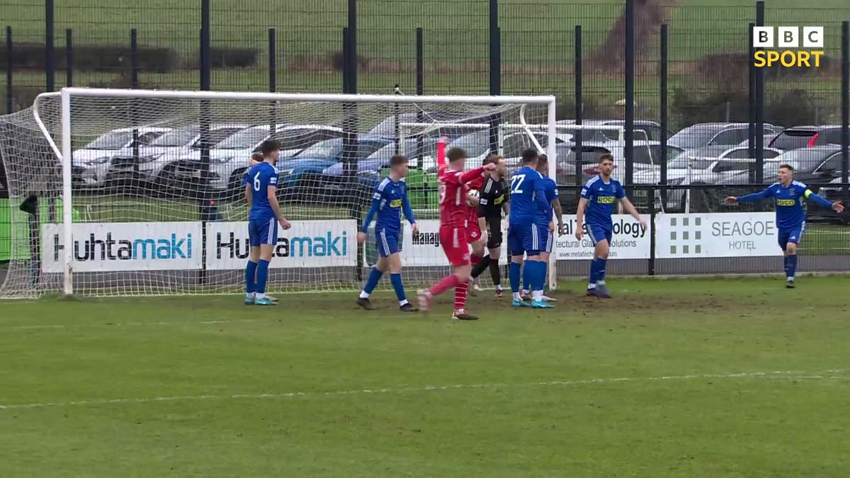 BBC News - Northern Ireland, Watch: Loughgall take lead thanks to ...