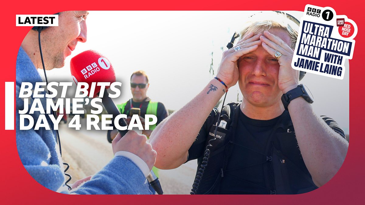 BBC Radio 1 - Radio 1's Ultra Marathon Man: Jamie Laing, Day 4 recap ...