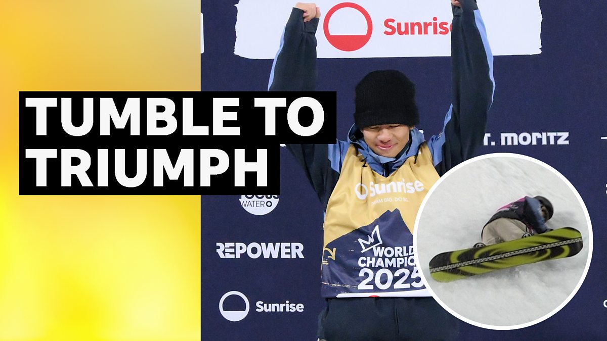 BBC Sport - Winter Sports, Kimata recovers from fall to win big air title