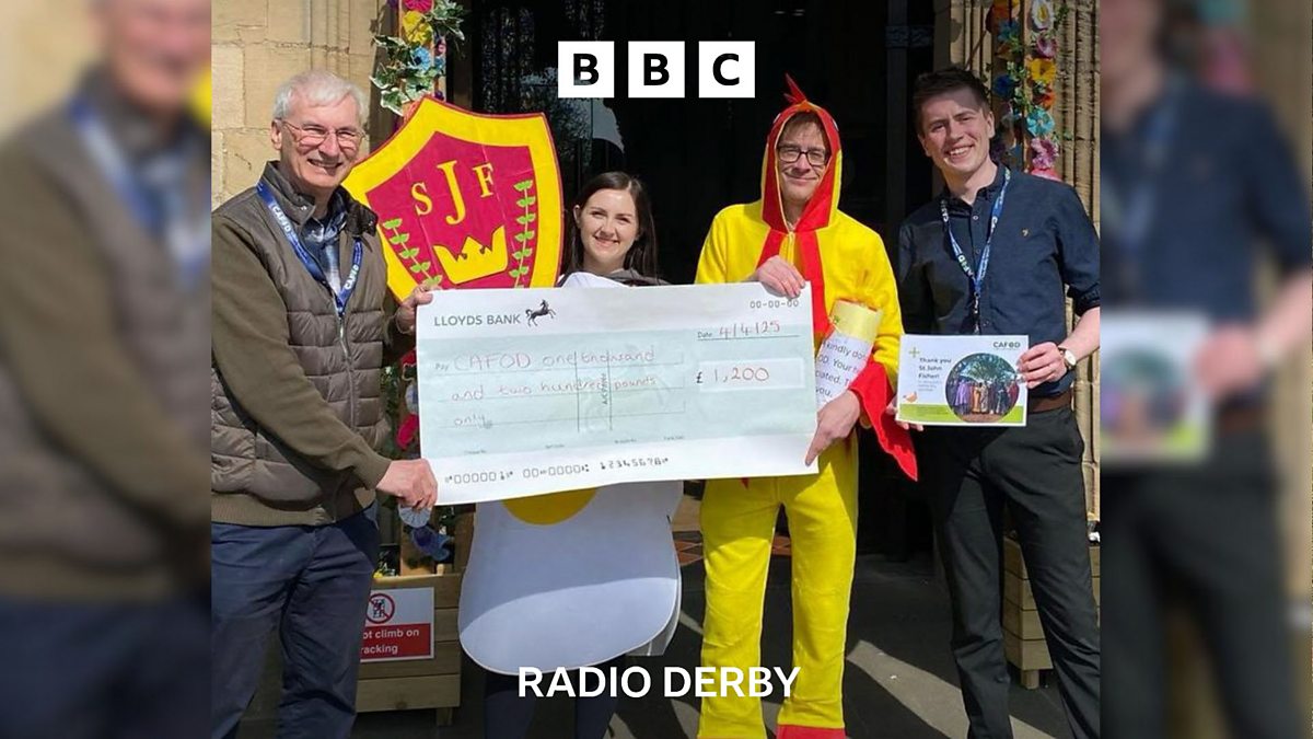 BBC Radio Derby - BBC Radio Derby, Teachers walk three miles dressed as ...