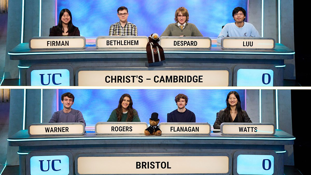 BBC Two - University Challenge, 2024/25, Christ’s College, Cambridge v ...