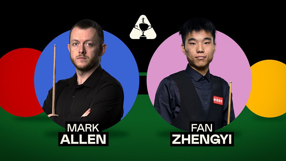 Snooker: World Championship - 2025 Live: Mark Allen v Fan Zhengyi ...