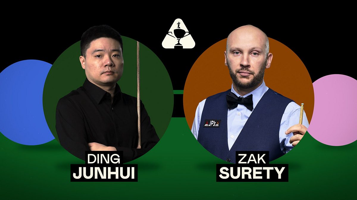 Snooker: World Championship - 2025 Live: Ding Junhui v Zak Surety ...