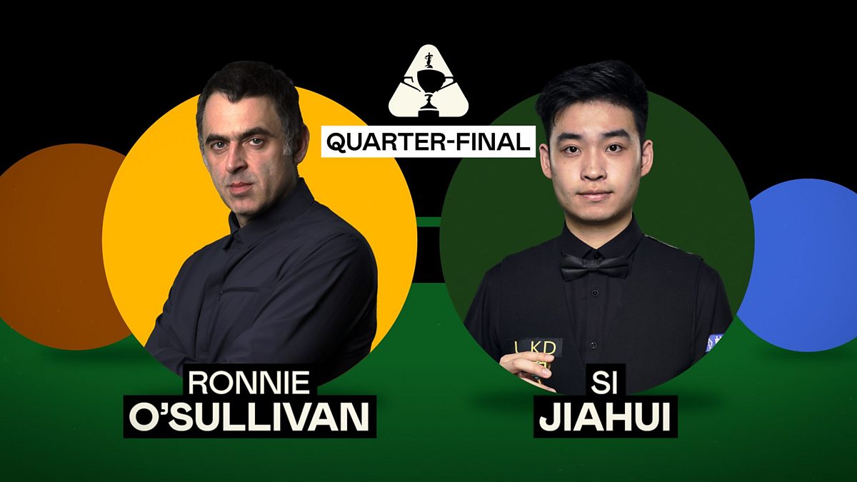 Snooker: World Championship - 2025 Live: Ronnie O’Sullivan v Si Jiahui ...