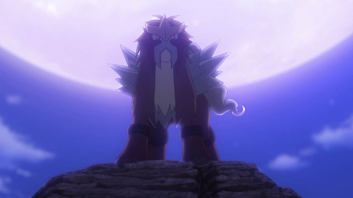 Pokémon Horizons - The Search for Laqua: 33. Entei's Fierce Battle Cry ...