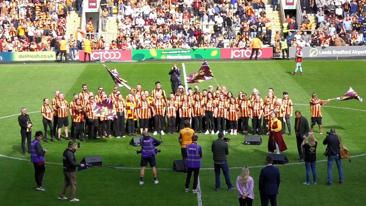 BBC Radio Leeds - Bantam of the Opera, Bantams perform during promotion ...