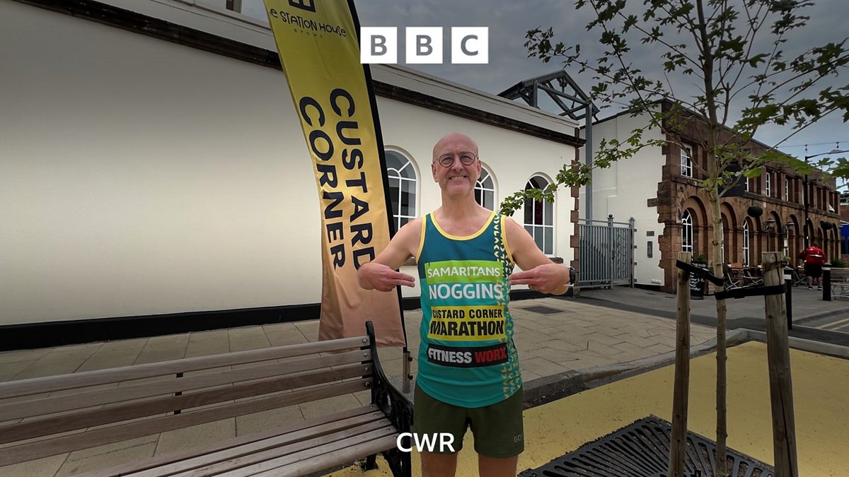 BBC CWR - BBC CWR, The man running a marathon around 'Custard Corner'