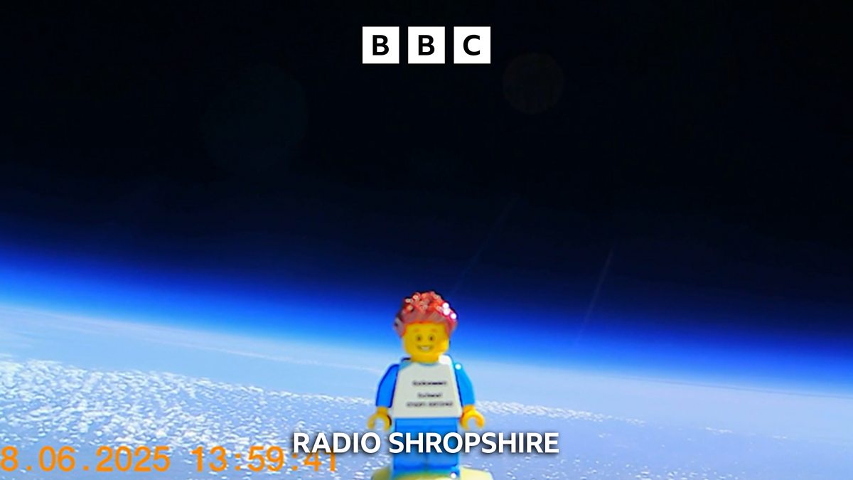 BBC Radio Shropshire - BBC Radio Shropshire, Lego man rockets into space