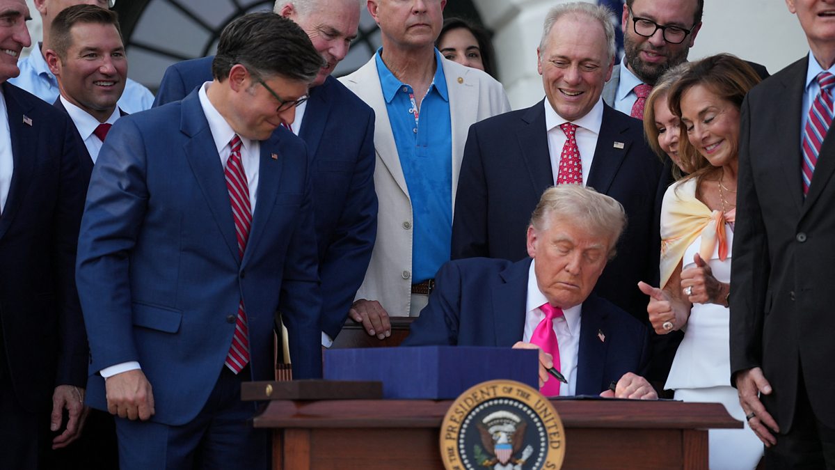 BBC News - Trump Signs Signature Budget Bill Into Law