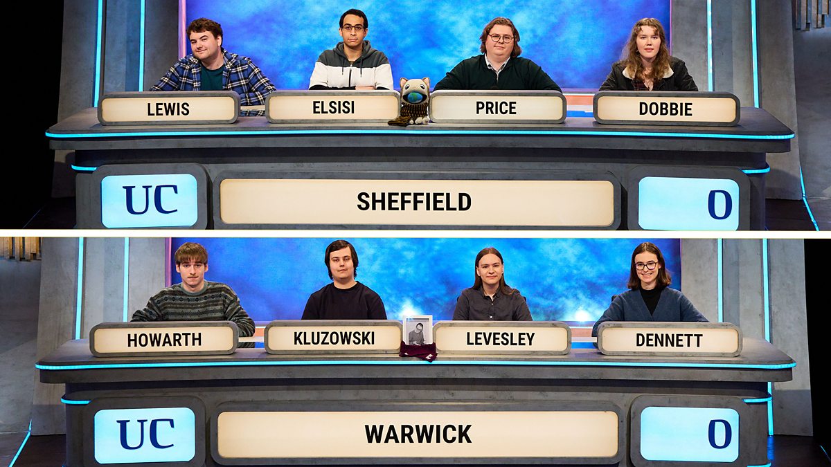 University Challenge - 2025/26: 1. Sheffield v Warwick - BBC iPlayer
