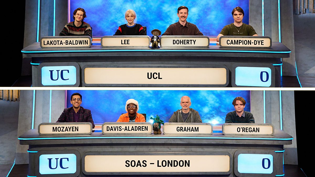 BBC Two - University Challenge, 2025/26, UCL v SOAS