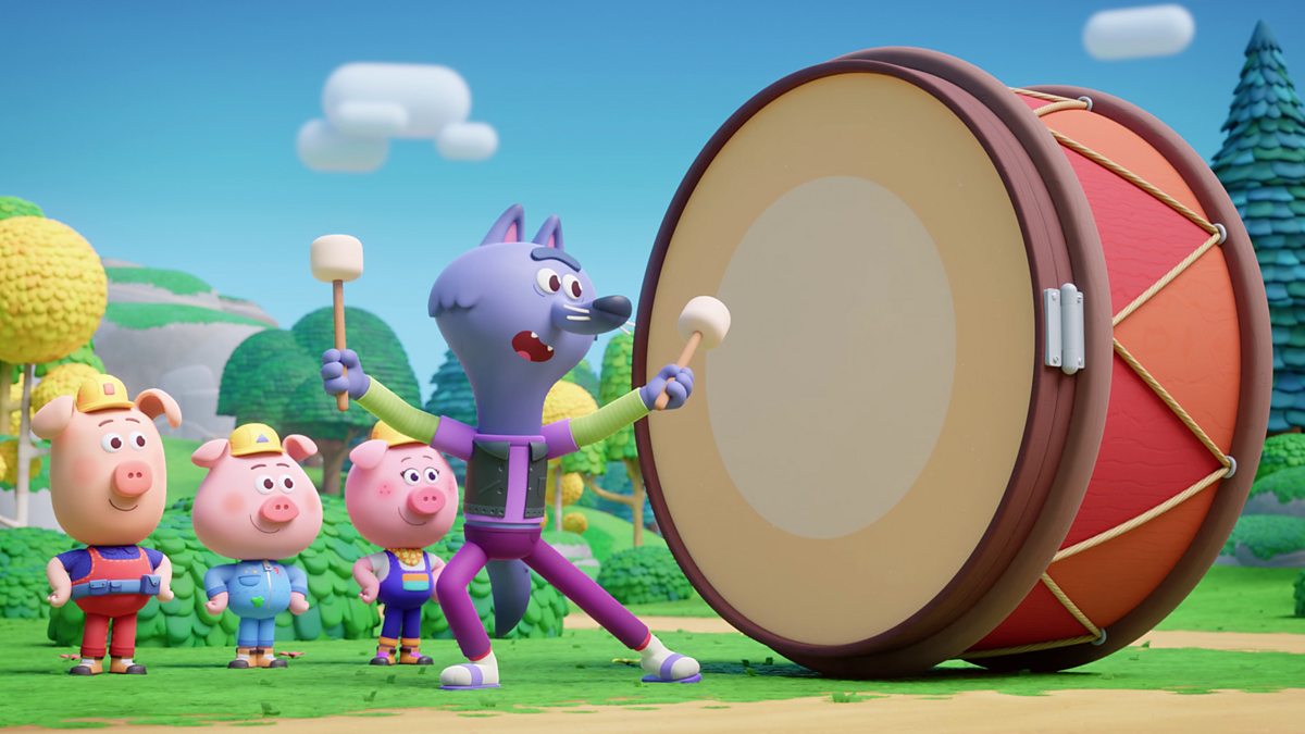 Piggy Builders - Series 1: 4. Drum Drama - Signed - BBC iPlayer
