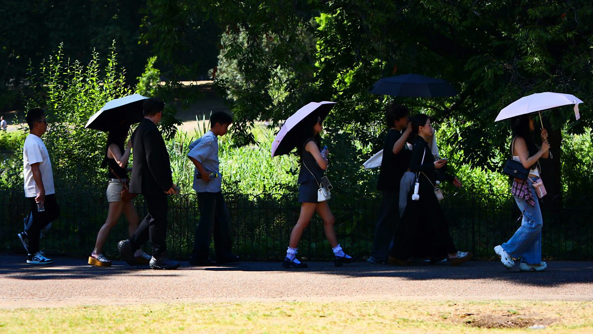 BBC News - Amber Health Alerts As Temperatures To Hit 34C