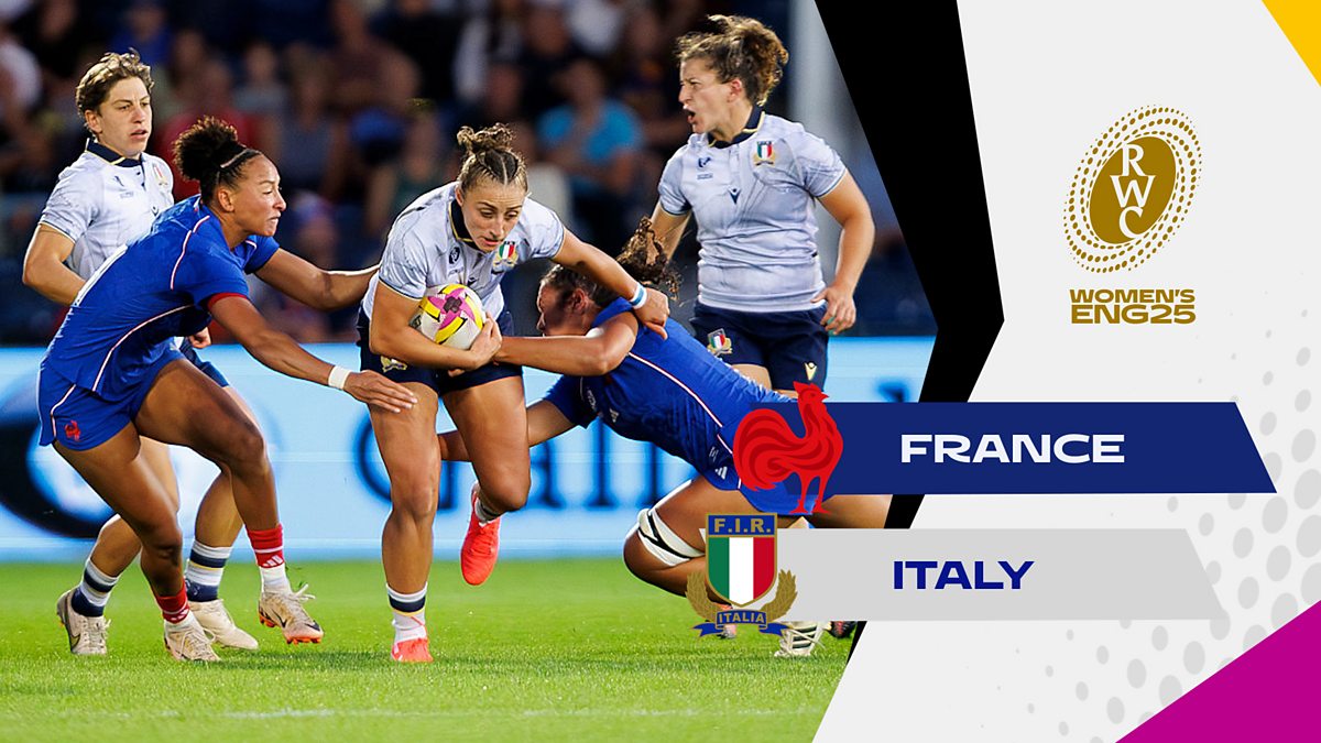 BBC Sport - Women's Rugby World Cup 2025, Group Stage, France v Italy ...