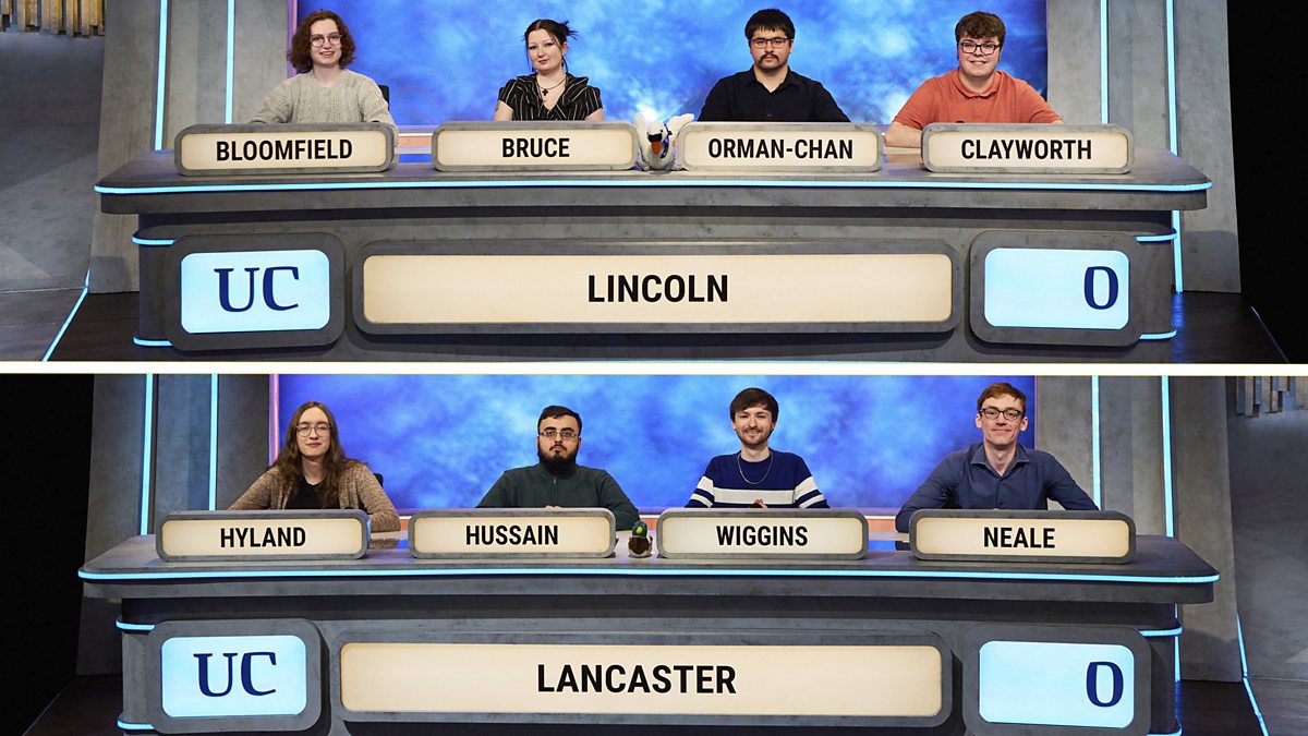 BBC Two - University Challenge, 2025/26, Lincoln v Lancaster