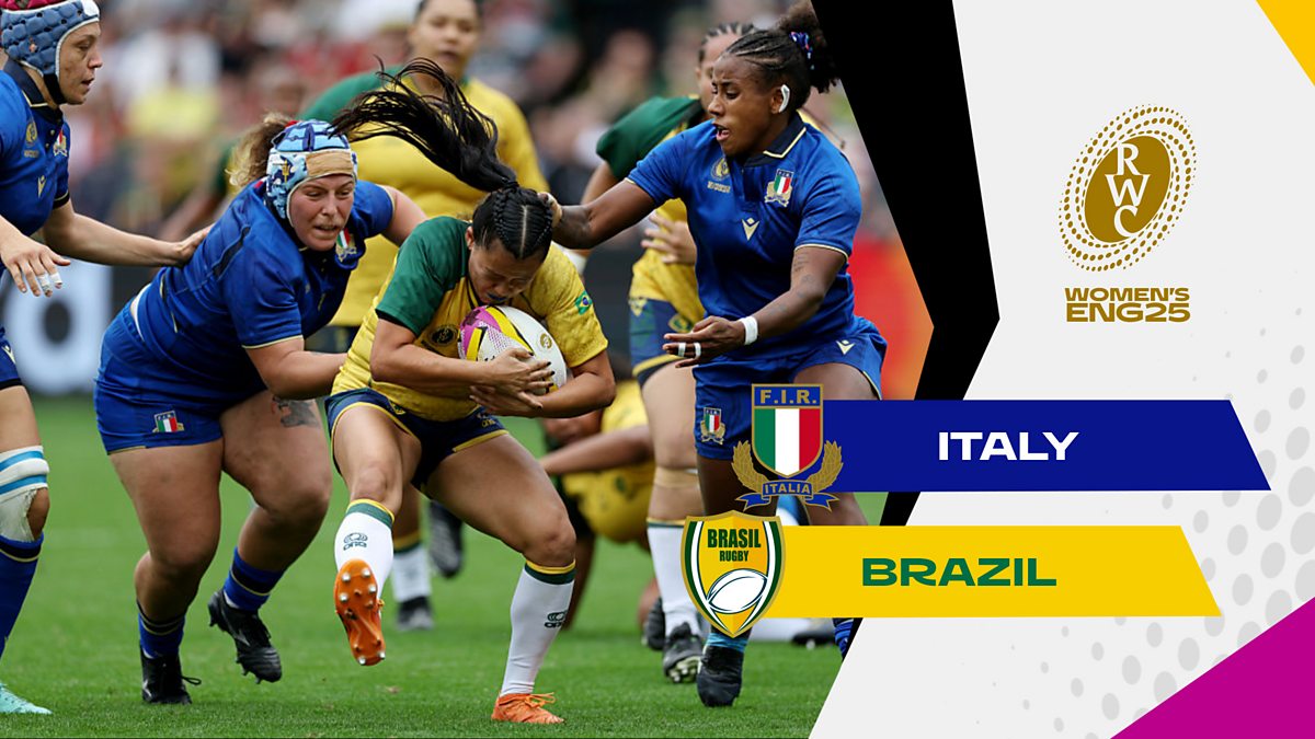 Womens Rugby World Cup 2025 - Group Stage: Italy v Brazil Highlights ...