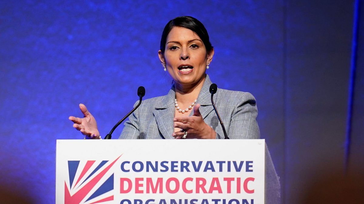 BBC News - Dame Priti Patel's Tory Conference Speech