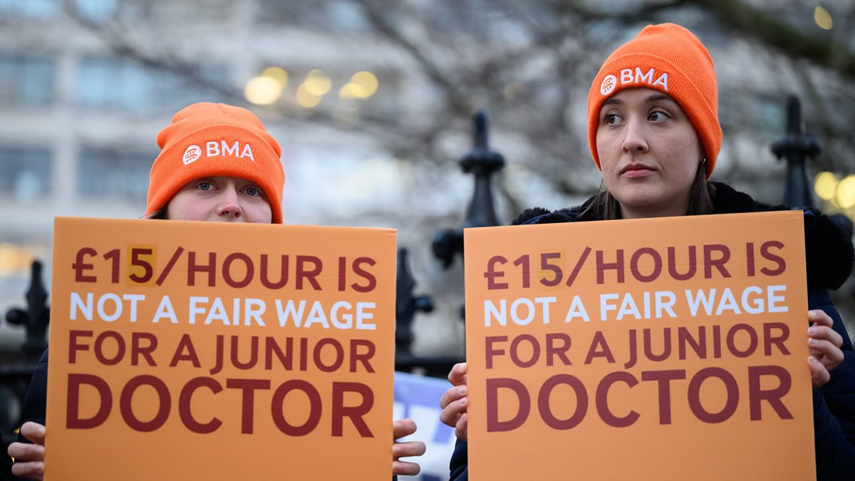 BBC News - Doctor Strike 'Inflicting Pain and Misery' Says Streeting