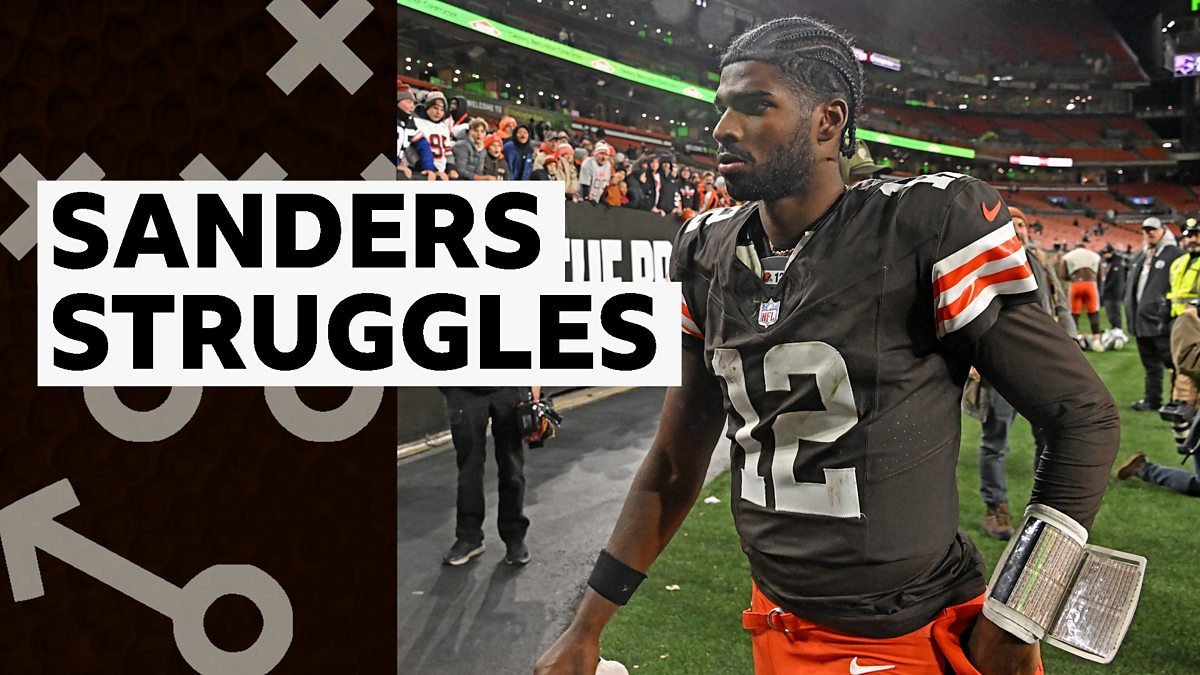 BBC Sport - American Football, Sanders debut 'not the worst ever'