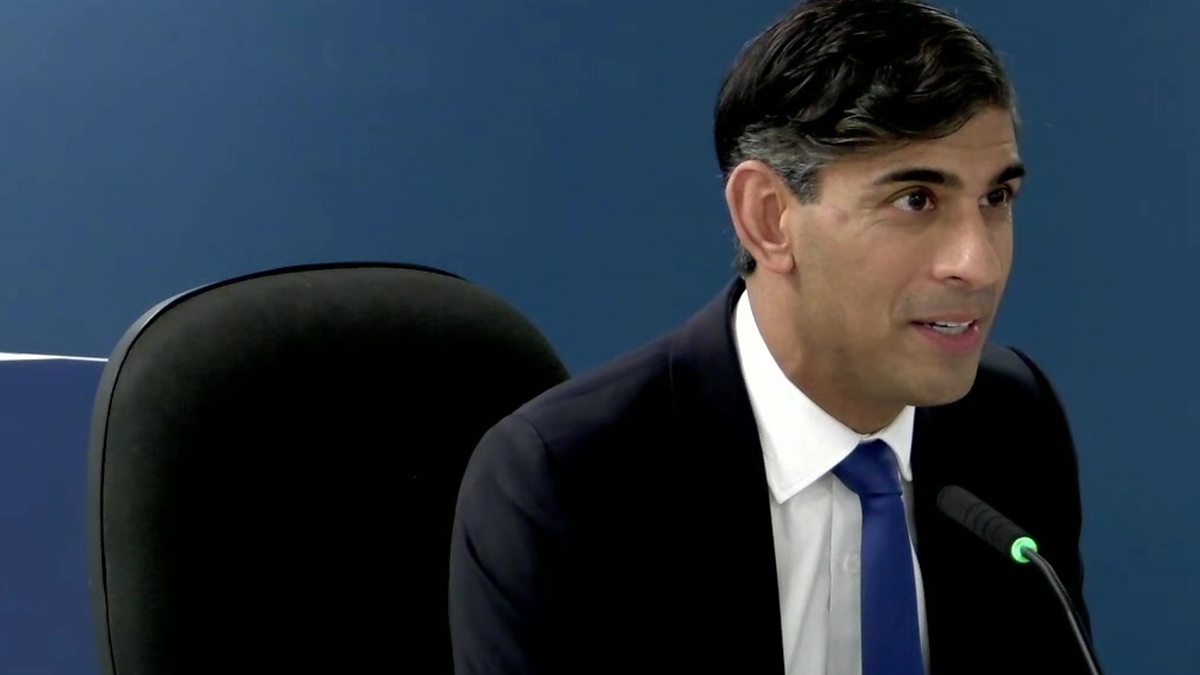 BBC News - Rishi Sunak Giving Evidence at Covid Inquiry