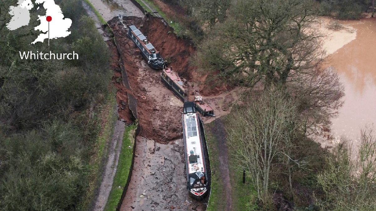 BBC News - Major Incident Declared Over Shropshire Canal Collapse