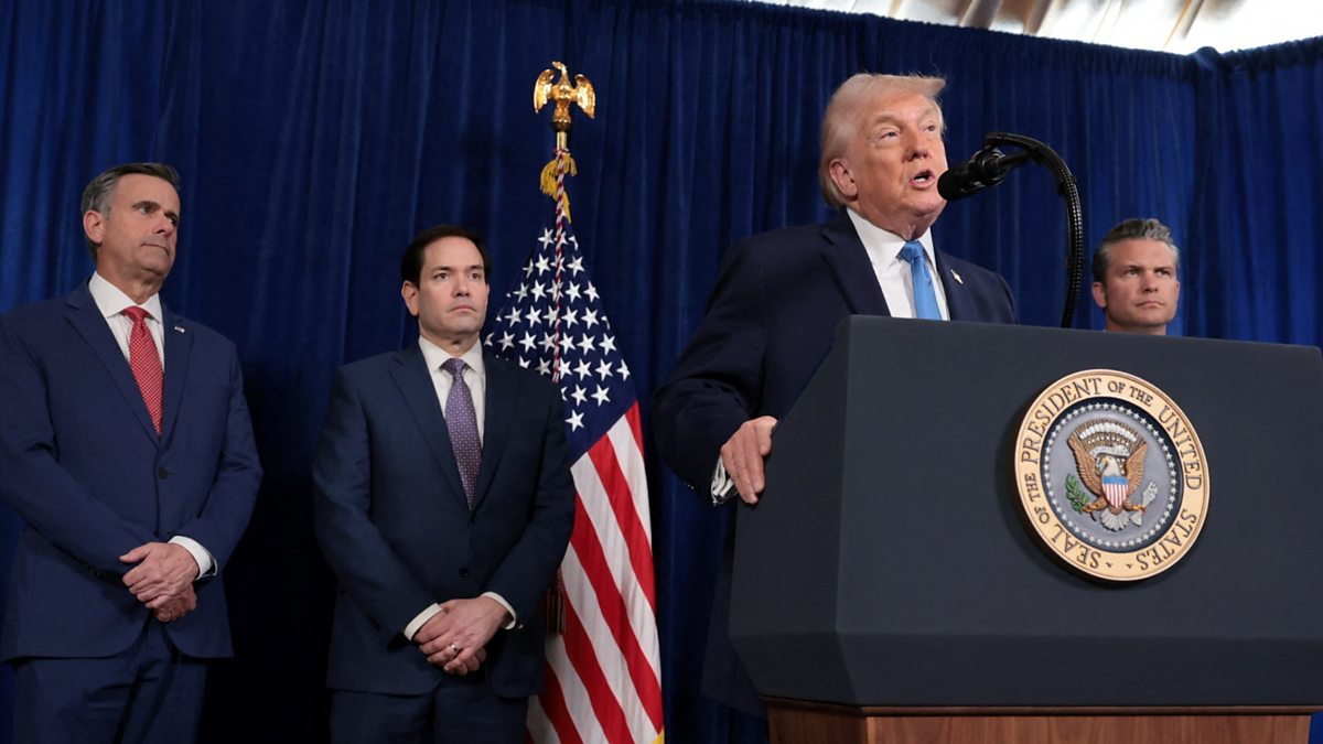 BBC News - Watch the Key Moments from President Trump's Update