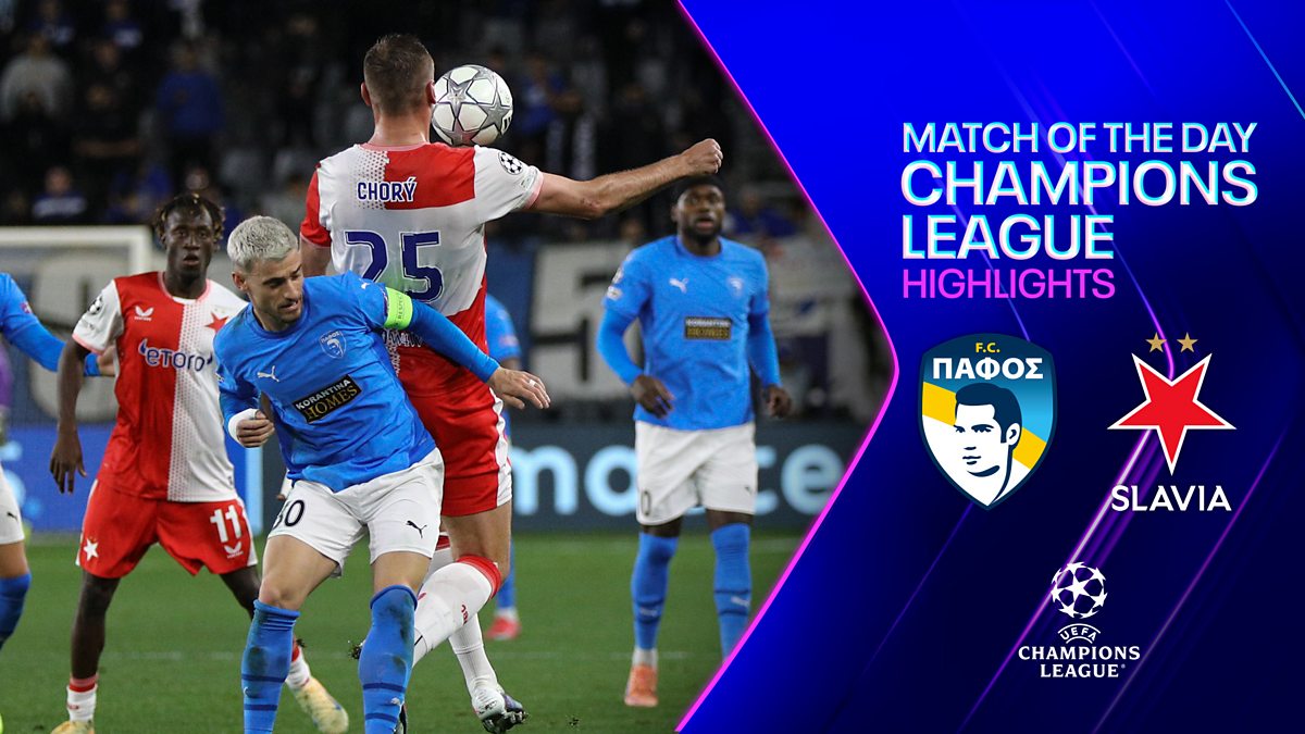 UEFA Champions League - 2025/26: Pafos v Slavia Prague Highlights - BBC ...
