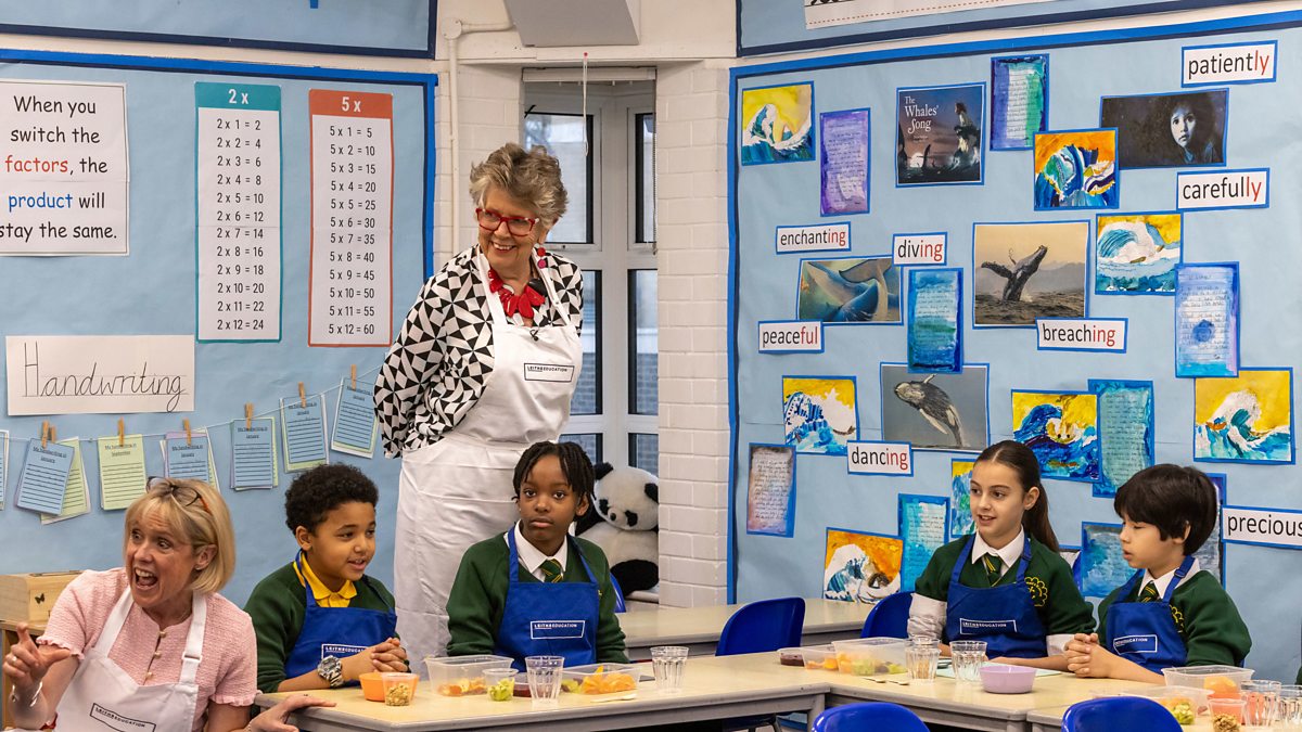 BBC News - Special Helper Visits School Cookery Class