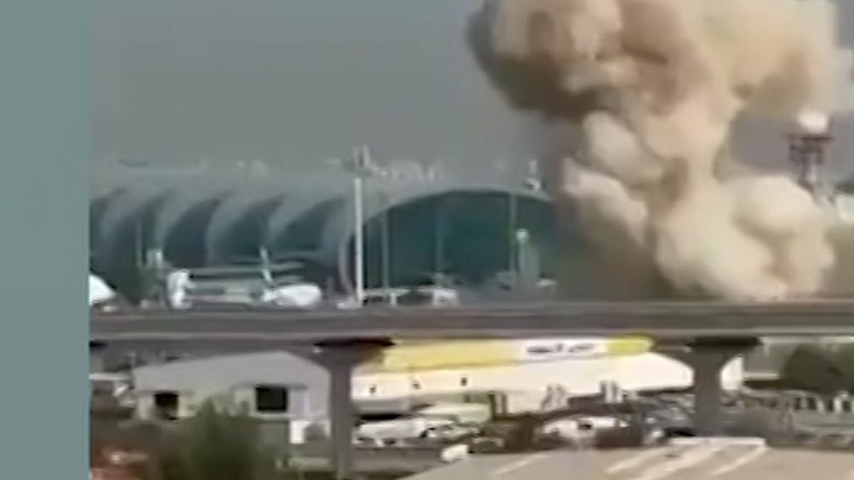 BBC News - Disruption After Explosion at Dubai Airport