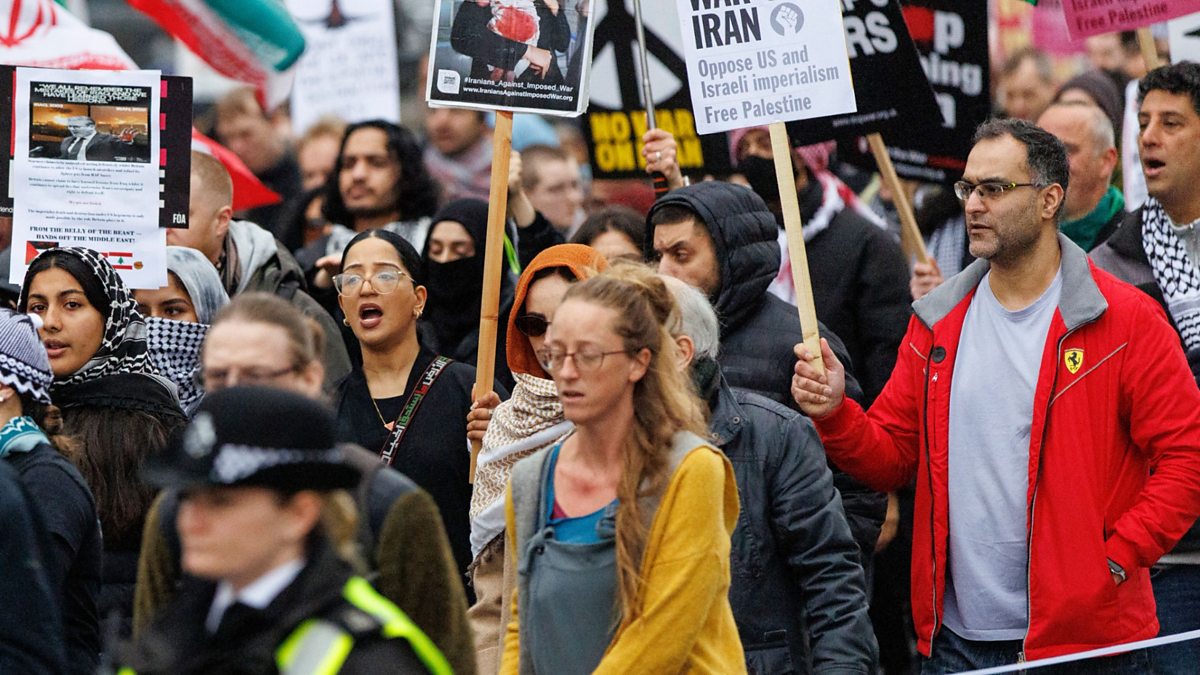 BBC News - Thousands Attend London Protest Over Iran War