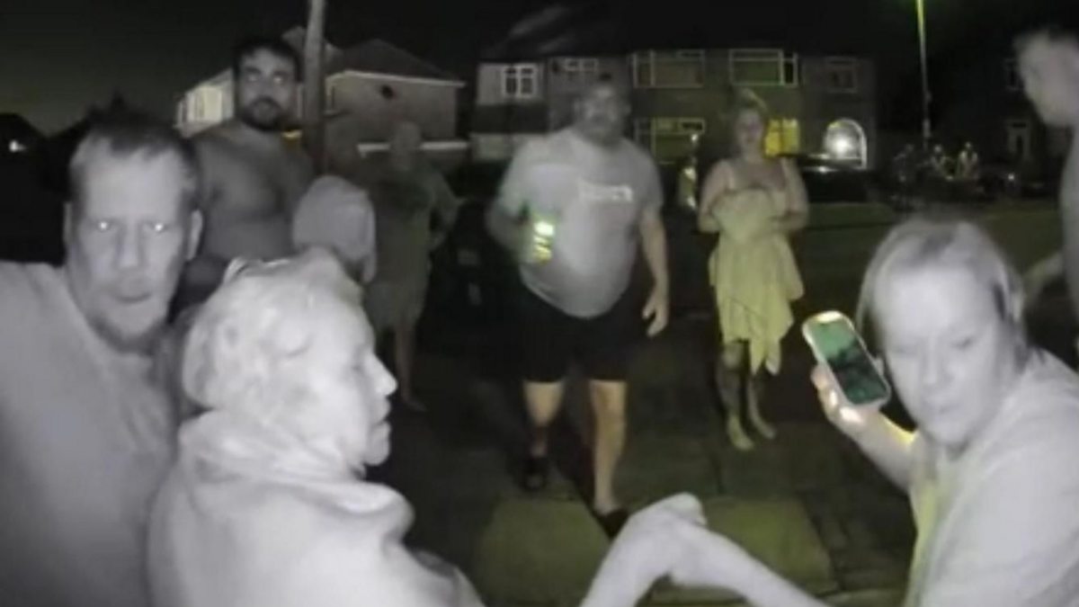 Doorbell Camera Helps Neighbours Pull Woman From Fire - BBC iPlayer