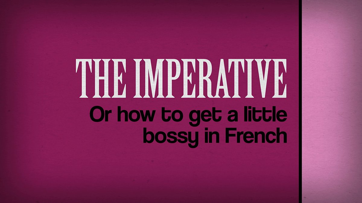 The imperative - Grammar: Verbs: Video playlist - BBC Bitesize