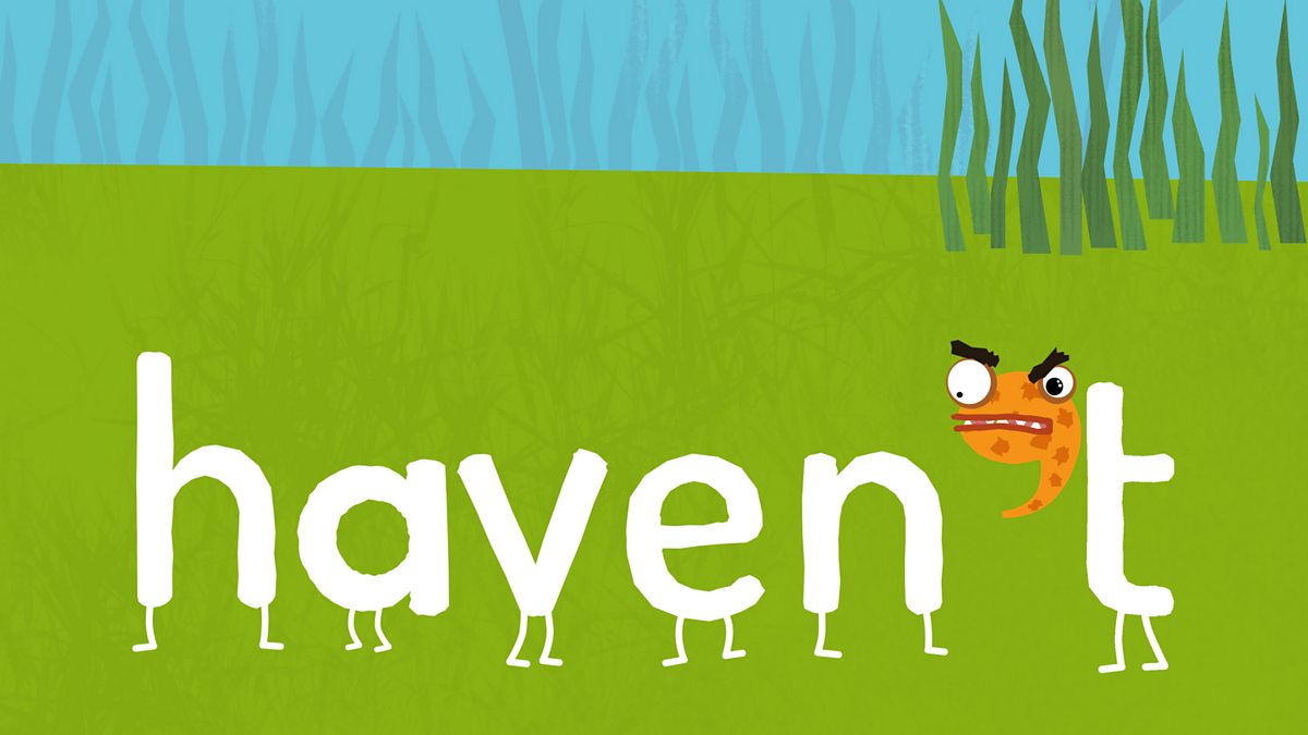 Apostrophes for contractions - Punctuation: Video playlist - BBC Bitesize